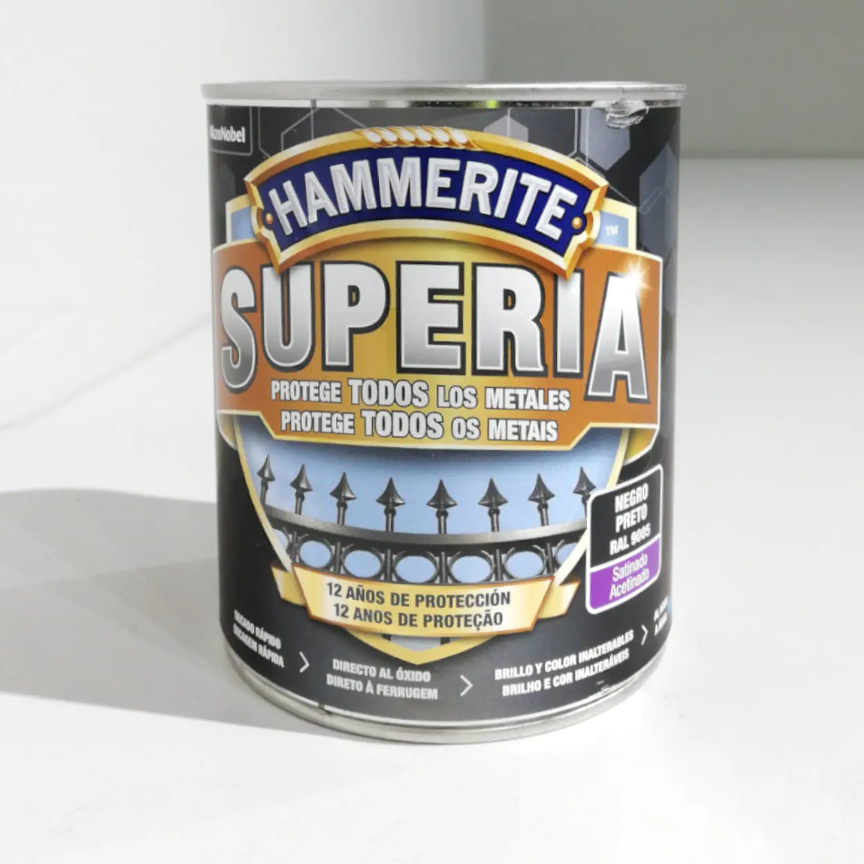 Pintura HAMMARITE negro satinado RAL9005 - Cabau Oportunitats